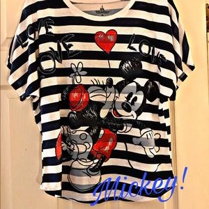 Disney | Tops | Mickey Love Tee | Poshmark